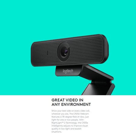 Logitech C925e Webcam 1080P HD Video Calling Business Webcam Autofocus ...