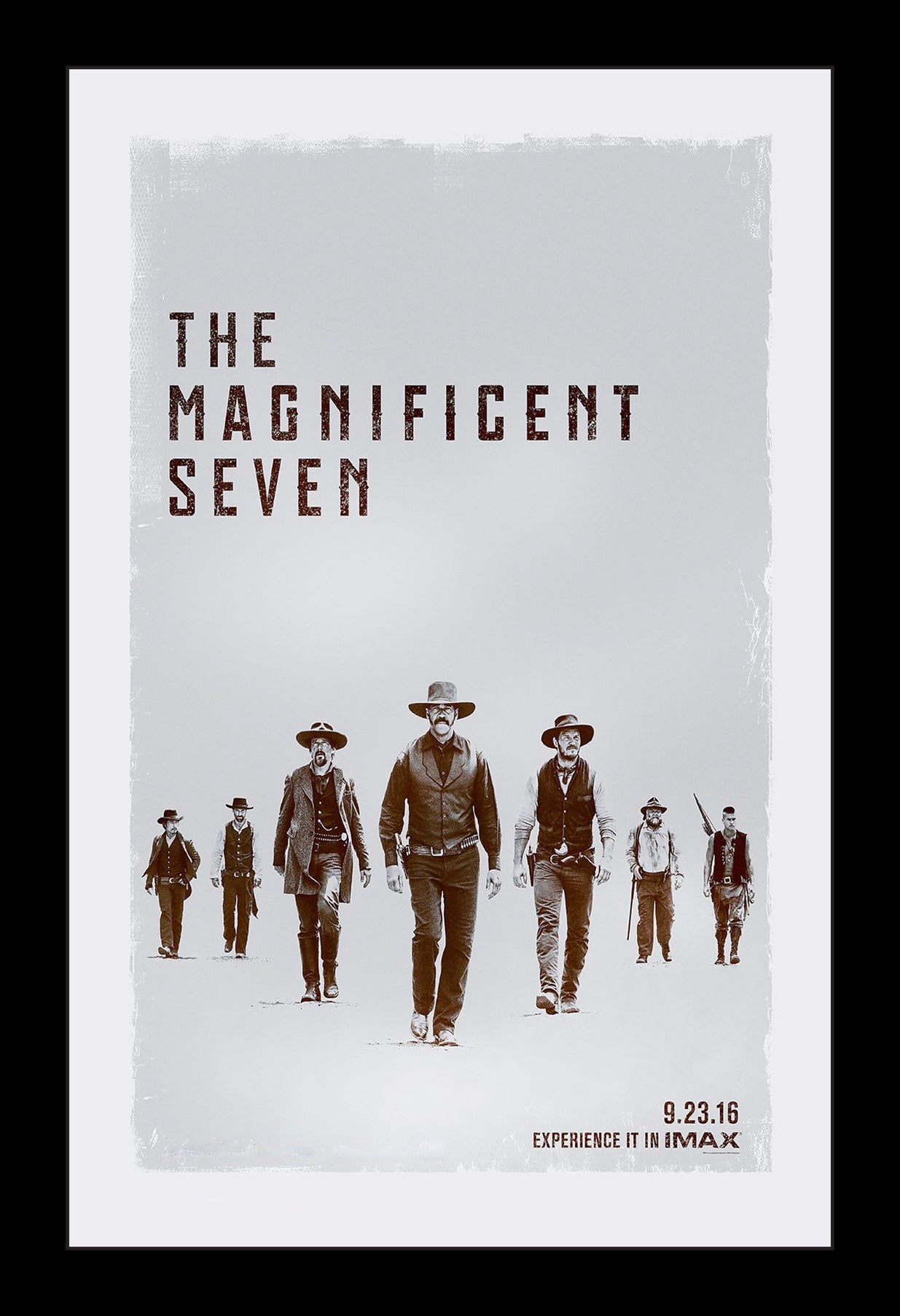 THE MAGNIFICENT SEVEN - 11x17 Framed Movie Poster - Walmart.com