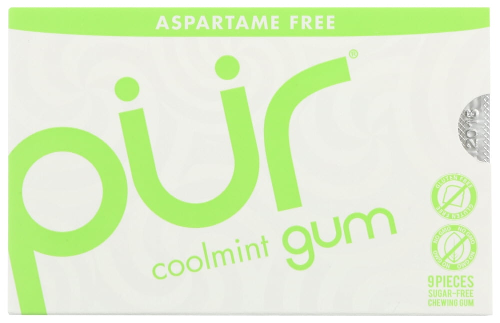 (12 Pack)Pur Gum Coolmint Aspartame Free, 12.6 gm. - Walmart.com