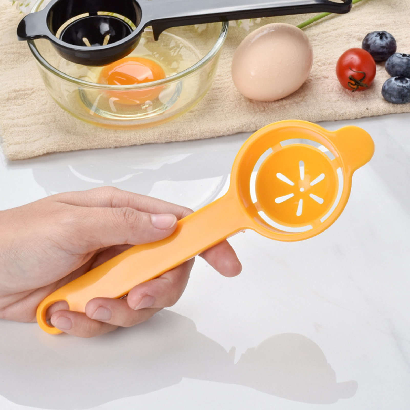 Yesbay Egg White Separator Non-sticky Long Lasting Plastic Egg Filter ...