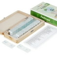 50pc Prepared Glass Microscope Botany Slide Specimens with Wooden Case ...
