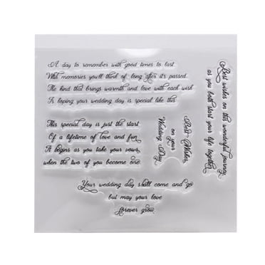 Necvior Clear Stamp Cute Beautiful Flowers Transparent Clear Silicone ...