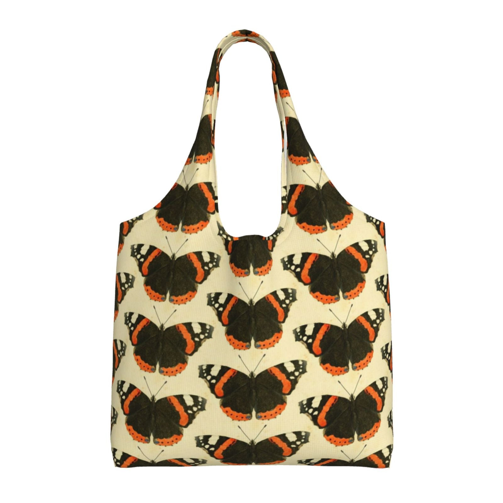 XMXT Canvas Tote Bag for Women, Butterfly Animals Print Large Reusable ...