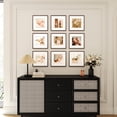 10x10 Picture Frame Set of 9, Display Pictures 8x8 with Mat or 10x10 ...