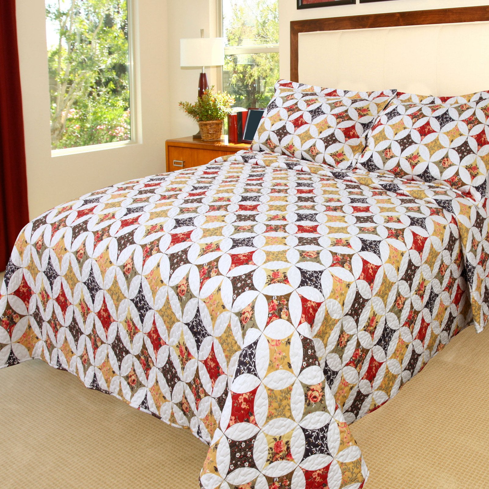 Lavish Home Cassandra Quilt Set - Walmart.com