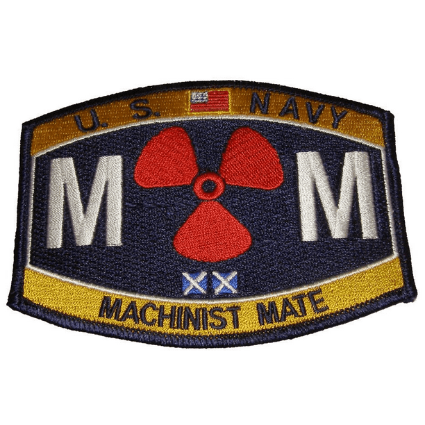 USN NAVY MM MACHINIST MATE MOS RATING PATCH SAILOR VETERAN - Walmart ...