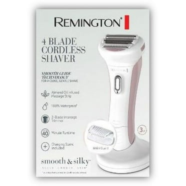 Remington Portable Battery Operated Electric Razor, Smooth & Silky 3 ...