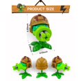 Plants and Zombies Toys Gatling Peashooter Action Figures PVZ Toys Set ...