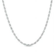 Sterling Silver Rope Chain Necklace, 22" - Walmart.com