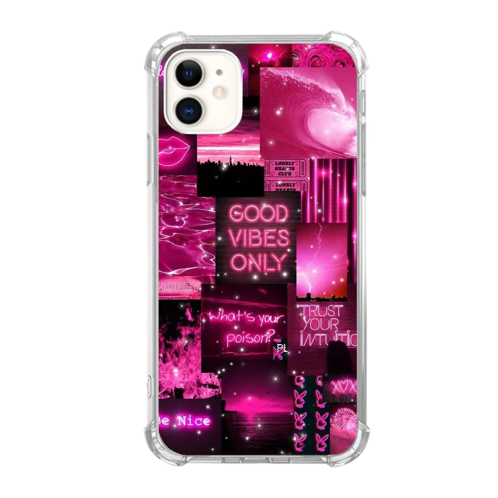 Neon Pink Case Compatible with iPhone 11,Unique Art Design TPU Bumper ...