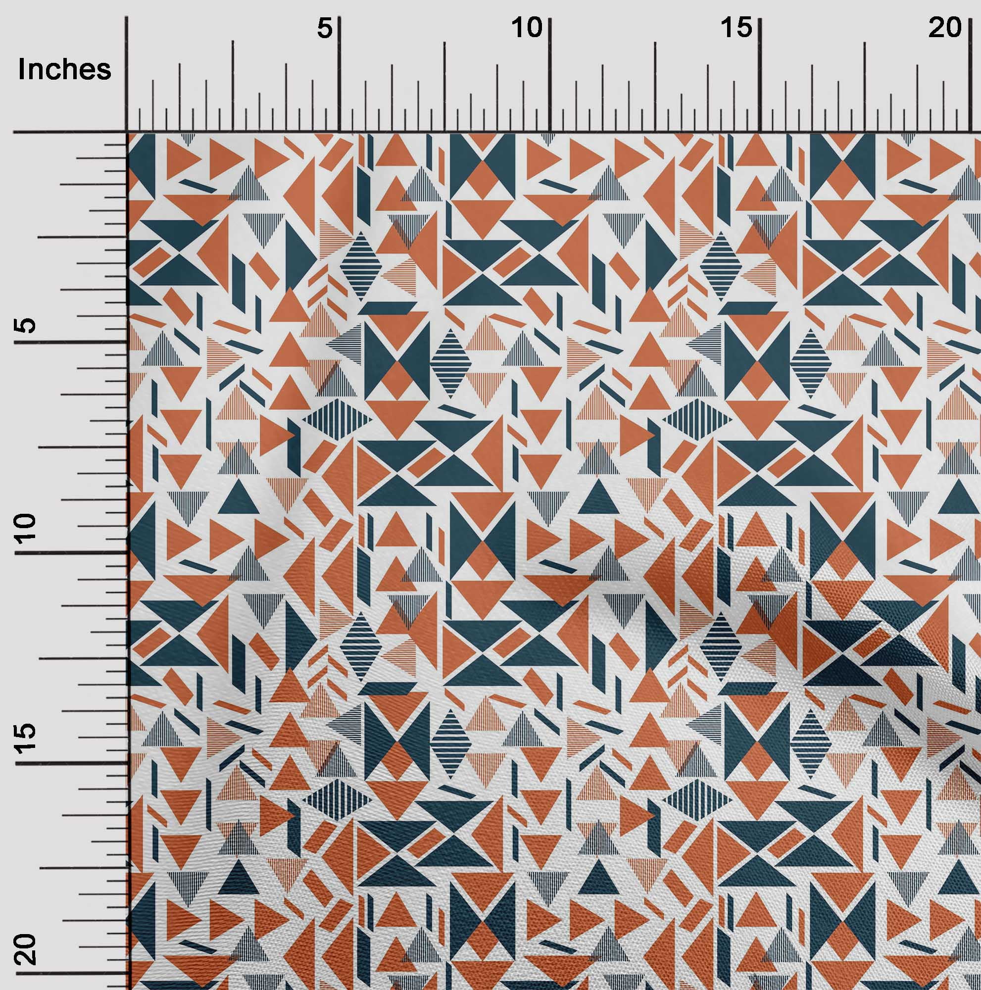 oneOone Organic Cotton Poplin Twill Fabric Rectangle & Triangle ...