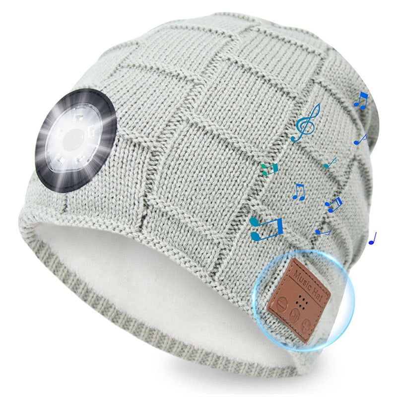 Gorro Beanie Bluetooth con Luz LED Gorro de Punto Musical InaláMbrico ...