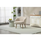 Mainstays Curved Textured Accent Chair, Beige - Walmart.com