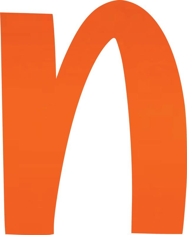 Acrylic Letter N Blank Craft, 10'' Tall Fluorescent Orange Custom Wedding Reception Signage, DIY ...