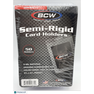 Card Saver 1 - Semi Rigid Sports Trading Card Protector, Collector Case ...