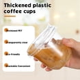 Clear Plastic Cups with Sip Lids Disposable Round Bottom Togo Cups for ...