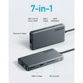 Anker USB-C Hub (7-in-1, 4K HDMI) with 3 5Gbps USB-C and USB-A Data ...