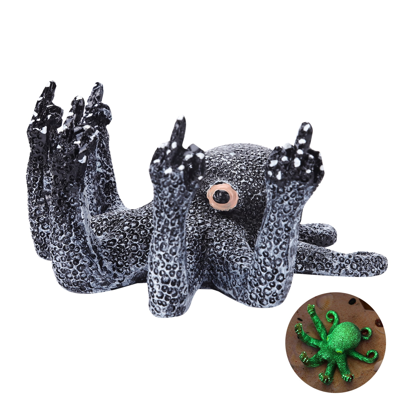 Yucurem Luminous Octopus Statue, Marine Life Sculpture, Resin ...