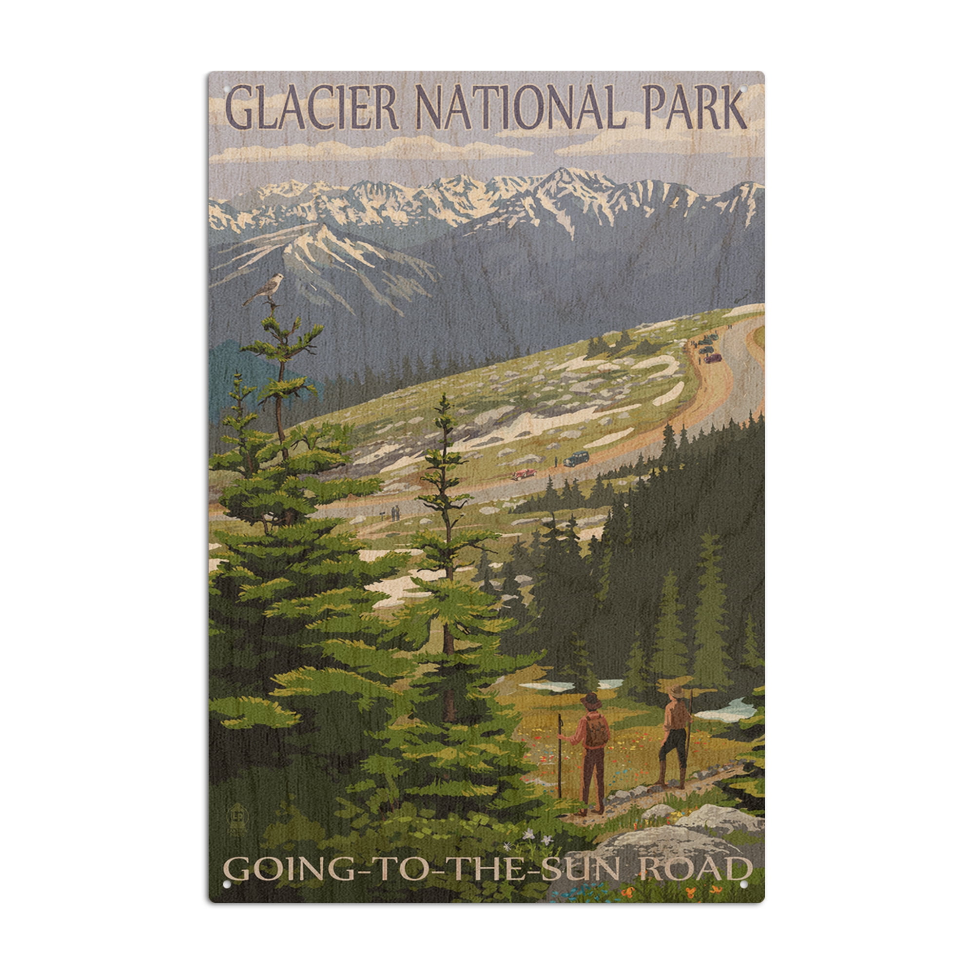 Glacier National Park, Montana, Going to the Sun Road and Hikers Birch ...