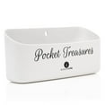 Pocket Treasures Bin Laundry Room Organizer Magnetic Space Saving Wall ...