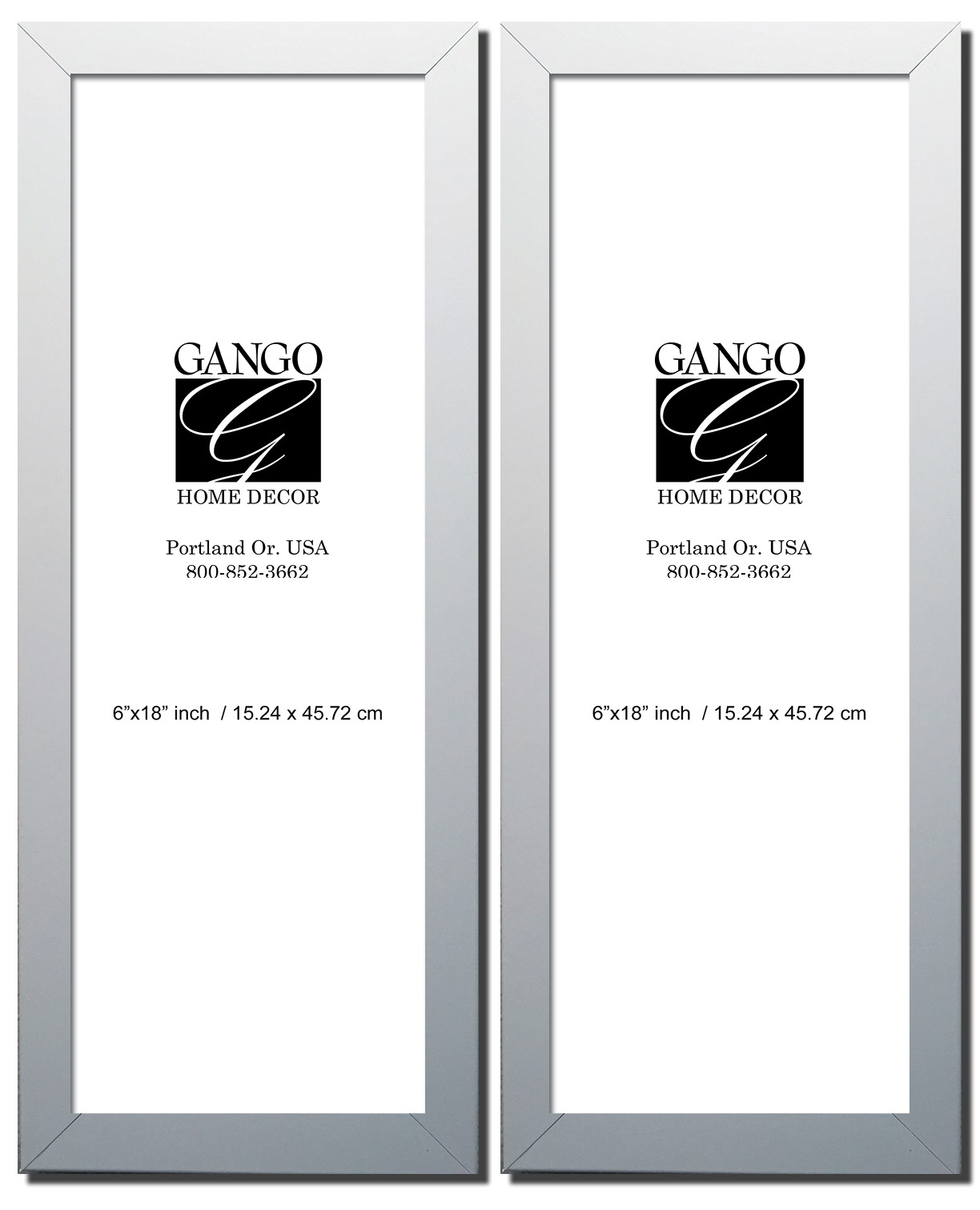 Two 6x18in White Frame Rectangular Set; Ready to Hang! - Walmart.com