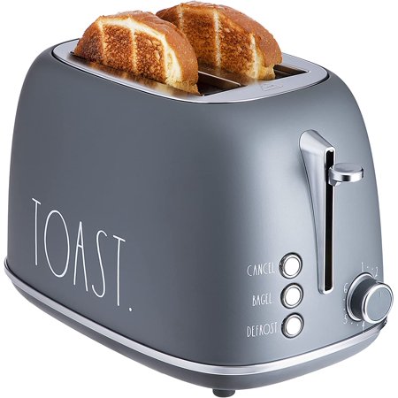 Retro Rounded Bread Toaster, 2 Slice Stainless Steel Toaster with ...