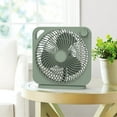 Mainstays 9-inch Box Indoor Personal Fan with 3 Speeds, Compact Green ...