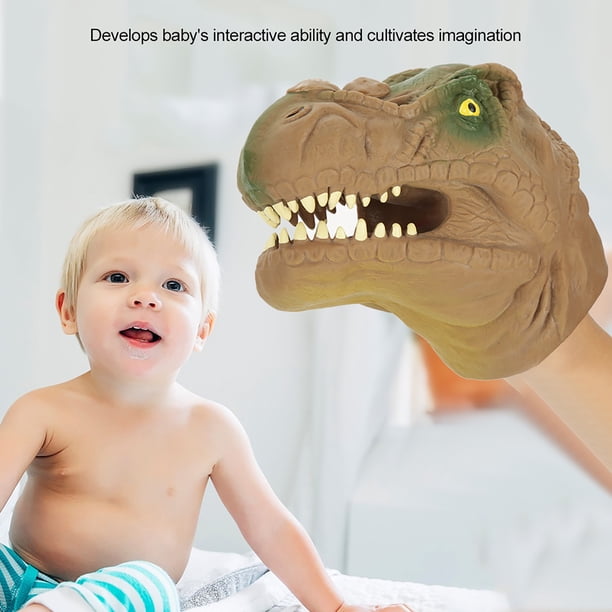 Dinosaur Hand Puppet,Dinosaur Head Hand Puppet Kids Dinosaur Hand ...
