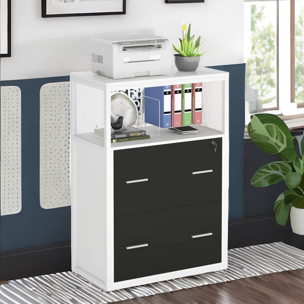 Tribesigns 2 Drawer Lateral File Cabinet, Large Modern Filing Cabinet ...