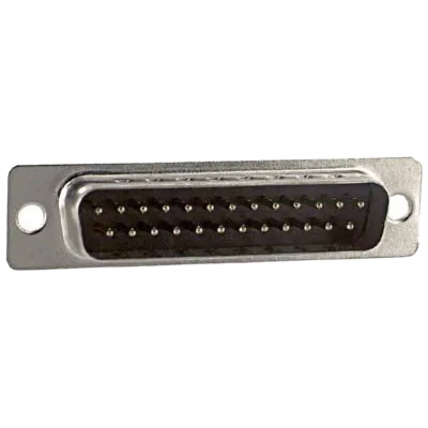 DE25PTES Connector d-sub std plug w/ground indents 25 solder cup pin ...