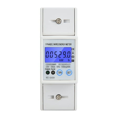 Energy Meter, Light Weight Single Phase Energy Meter Backlight Design ...
