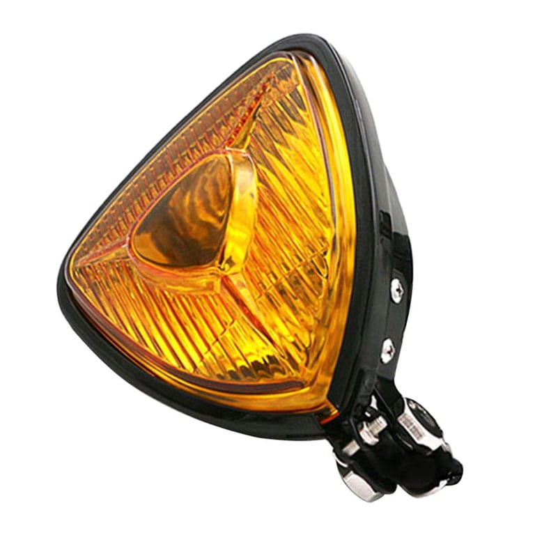 Triangle Motorcycle Headlight Head Light Lamp For Harley Honda Kawasaki ...