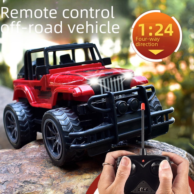 Click here for Unbranded Red 1:24 Scale Rc Off-Road Jeep With Bui... prices