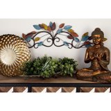 DecMode Multi Colored Metal Leaf Wall Decor - Walmart.com