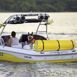 HALLOLURE Floating Water Pad Mat, 8.5*6FT XPE Foam Floating Pad with ...