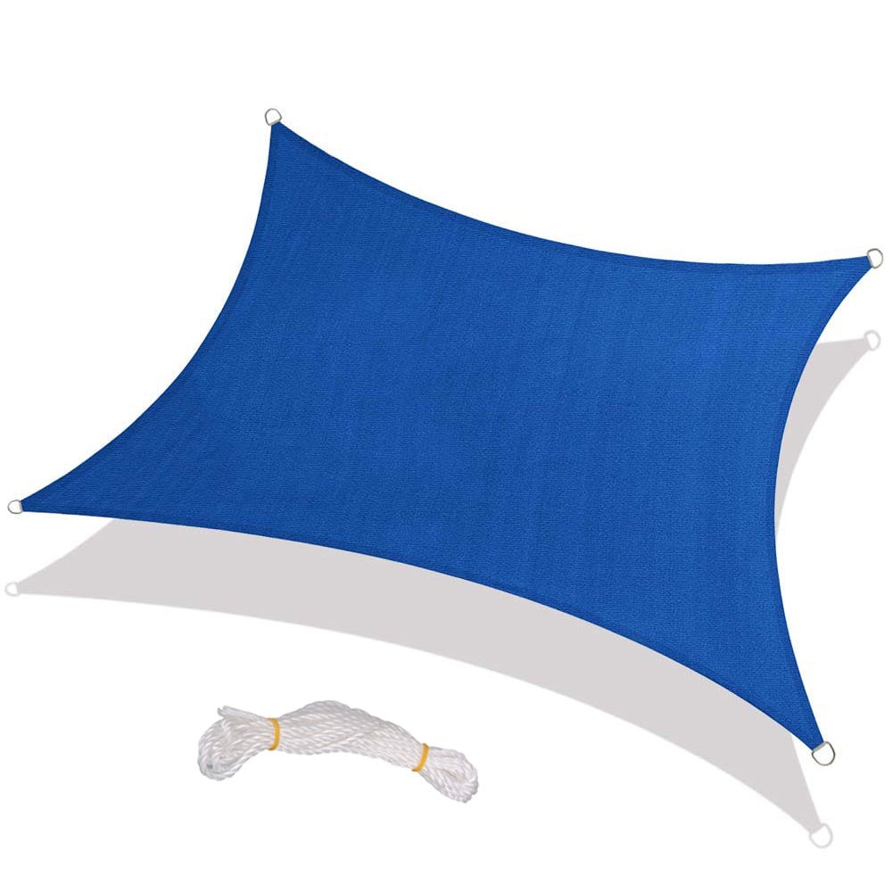 Rectangle Canopy Sun Shade Sail Water Resistant UV Block Patio Awning ...