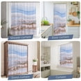 Abstract Transparent Fluid Shower Curtain Set, Waterproof Shower ...