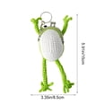 Crochet Coin Purse Keychain, Knitted Frog Wallet With Metal Ring for ...