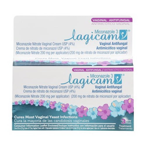 Lagicam Antifungal Miconazole Nitrate 3 Day Vaginal Cream, 0.9 Oz, 2 ...