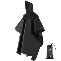 AGPTEK Portable Emergency Raincoat with Hood & Travel Pack for Adults ...