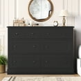 Homfa 8 Drawer Horizontal Combo Dresser for Bedroom, Modern Chest of ...
