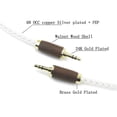 TTTYBA-3.5mm Male to Male Stereo Audio Cable 8 Cores 6N OCC Copper ...