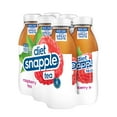 Snapple Diet Raspberry Tea, 16 fl oz, 6 Pack, Recycled Plastic Bottle ...