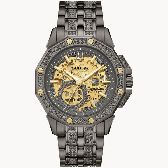 Bulova Men's Stainless Steel Crystal Watch 96C126 - Walmart.com