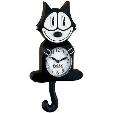 Kit-Cat Wall Clock (Black) - Walmart.com