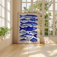 Blue Fish, Style Fish Print, Coastal Wall Art, Nautical Illustration ...