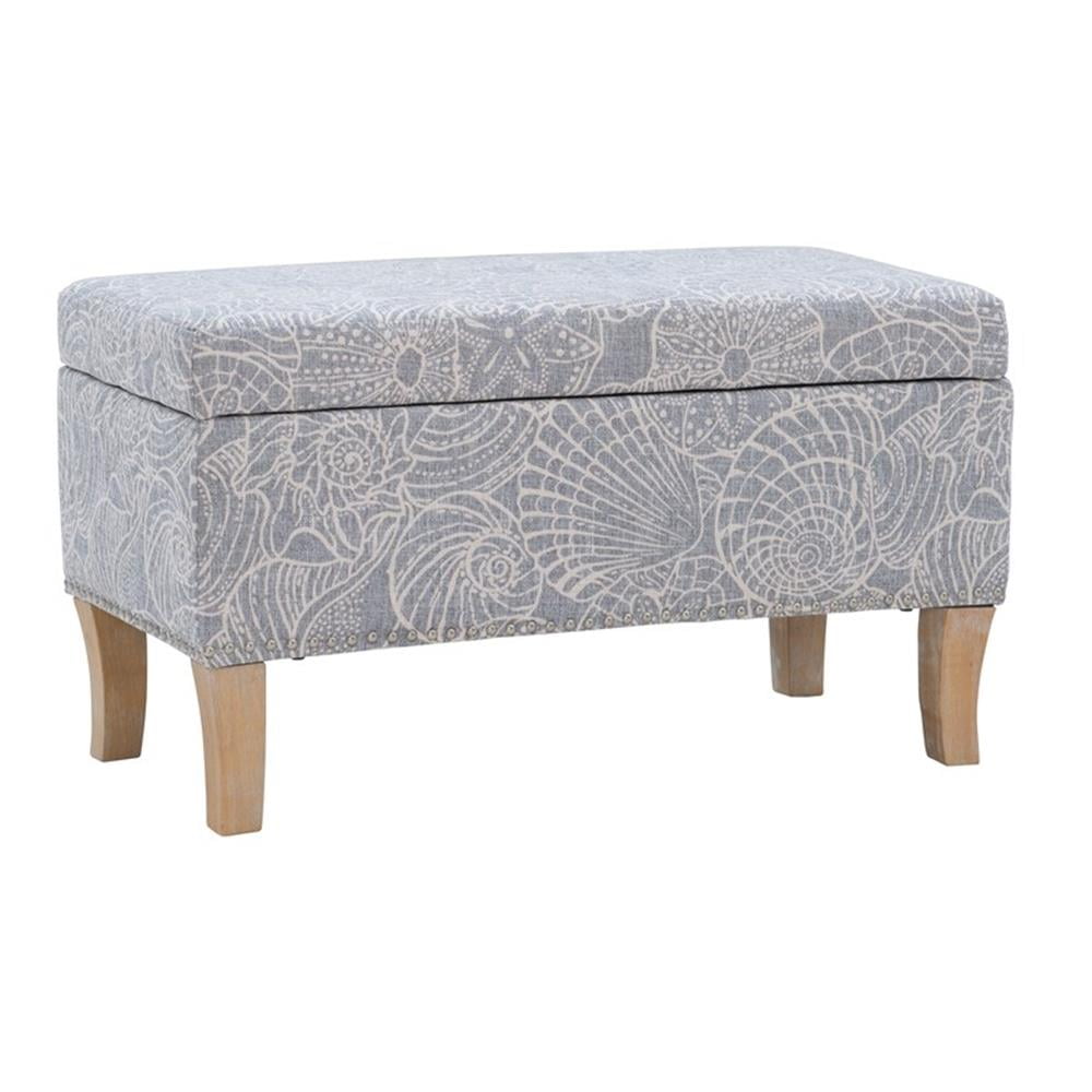 Click here for Linon Stephanie Wood Upholstered Storage Ottoman I... prices