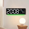 QueMer Multipurpose Digital LED Alarm Clock Time Date Temperature ...