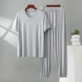 AGKIZG Solid Color Fashion Short Sleeve V Neck Casual Sports Drawstring ...