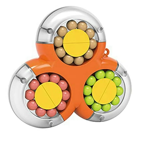 Magic Bean Toy Triangular Interactive Rotating Magic Cube Fidget Toy ...